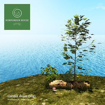 Second Life Marketplace - [KH] Garden decor (log) (wear me)